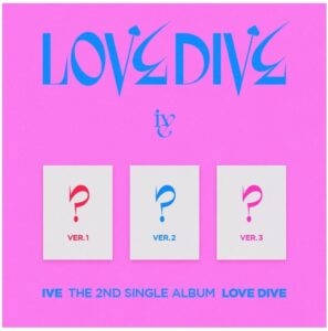 dreamus ive - love dive [ver 3.] (2nd single album) album+pre order benefits+culturekorean gift(decorative stickers,photocards,top loader stcikers)