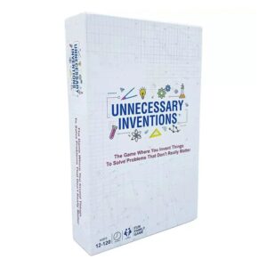 funderdome unnecessary inventions - the game where you invent things to solve problems that donâ€™t really matter, ages 12+ for 4-8 players