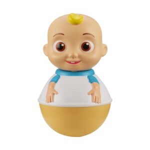 Cocomelon Weebles Figure Assortment, Chunky Moulded Figures, jj, moonbug, Preschool Imaginative Play, Brown