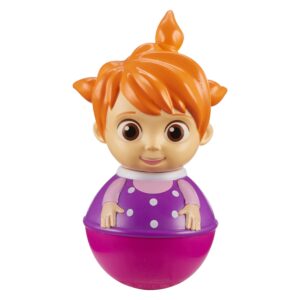 Cocomelon Weebles Figure Assortment, Chunky Moulded Figures, jj, moonbug, Preschool Imaginative Play, Brown