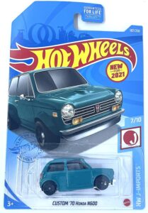 hot wheels - custom '70 honda n600 - j-imports - green