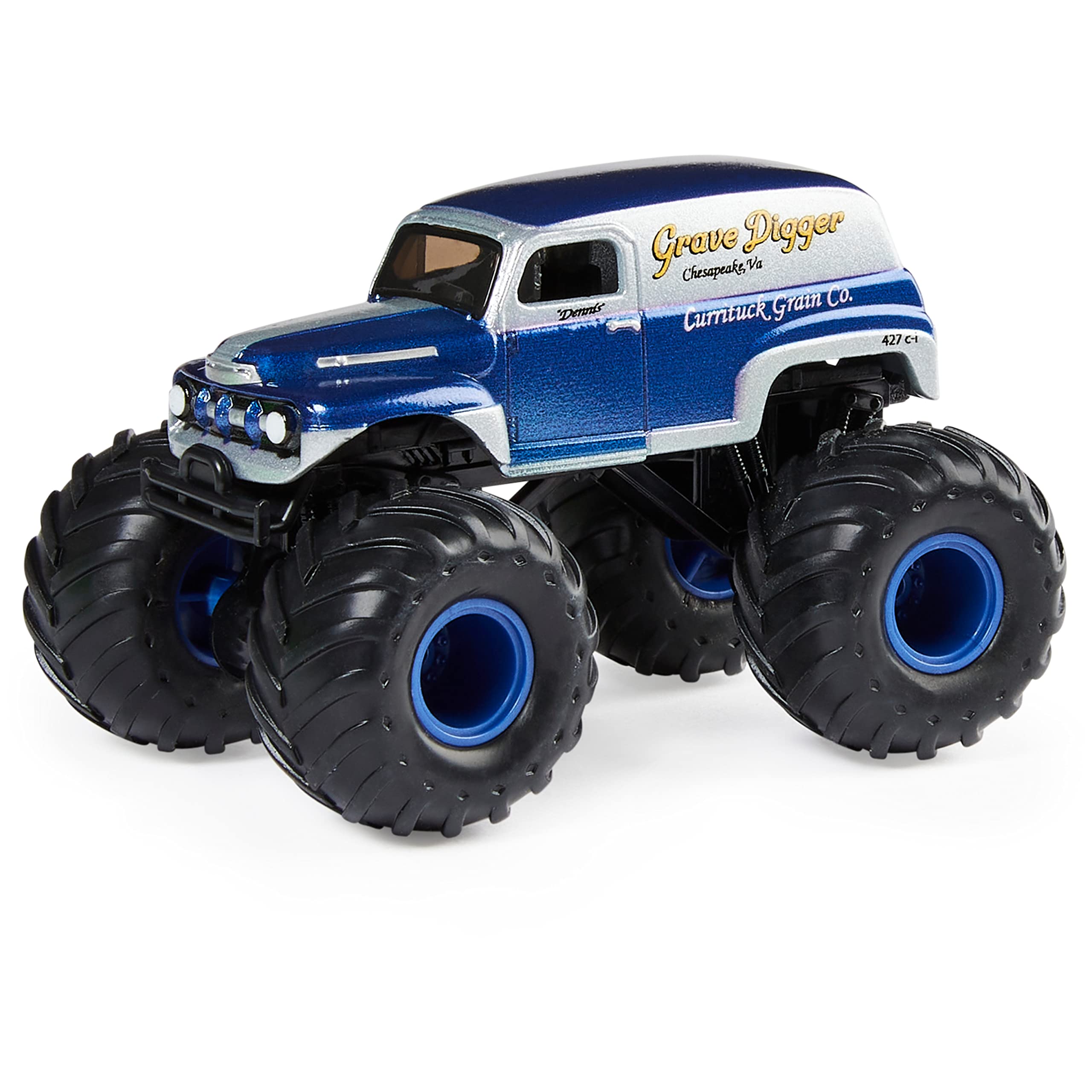 Monster Jam, Official Grave Digger Monster Truck, Die-Cast Vehicle, Retro Rebels Series, 1:64 Scale, Kids Toys for Boys Ages 3 and up