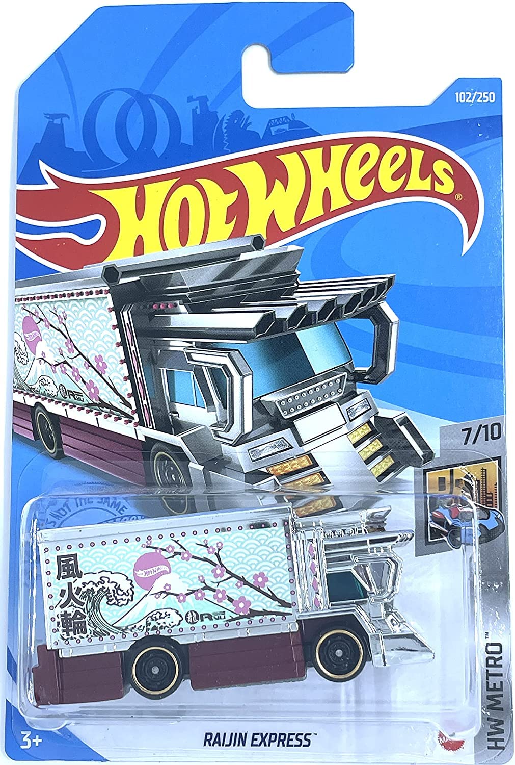 Hot Wheels - Raijin Express - HW Metro 7/10 [Chrome/red] - #102/250