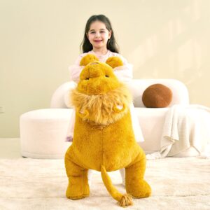 IKASA Large Lion Stuffed Animal Plush Toy,30" Giant Lion Cute Jumbo Soft Toys,Huge Big Size Plushy Fluffy Fat Oversized Plushie,Gifts for Kids Girls