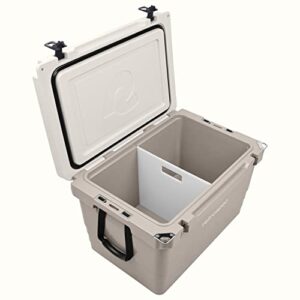 retrospec palisade cooler horizontal divider & cutting board - ice chest accessories - durable pp material – 65qt