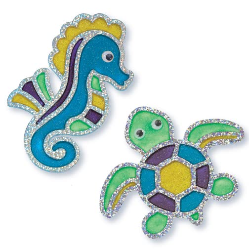 Creativity for Kids Window Art Project: Ocean Friends - Create Your Own Window Art, Under The Sea Suncatcher Kit