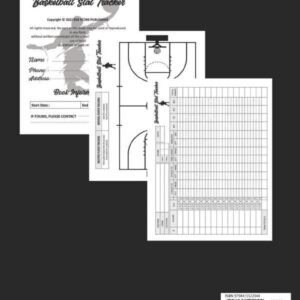 Basketball Stat Tracker Player Log Book: 120 Pages Basketball Game Stats Book - Basketball Stat Sheet Large Score Keeping Book & Stat Sheet with ... Coach, Players, Large Print 8.5 x 11 in