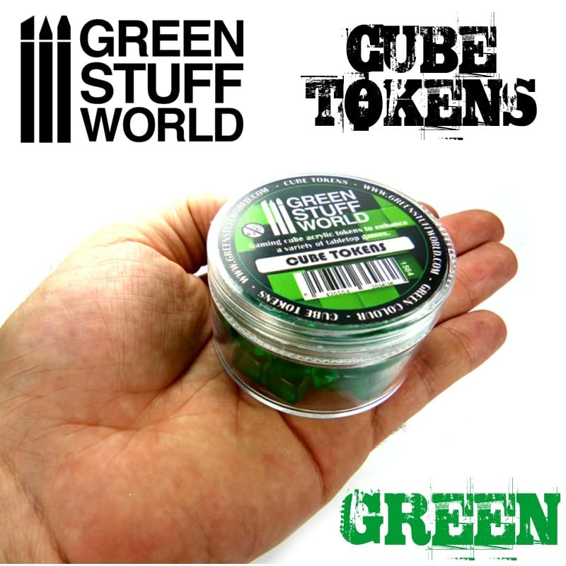 Green Stuff World Green Cube Tokens 1564