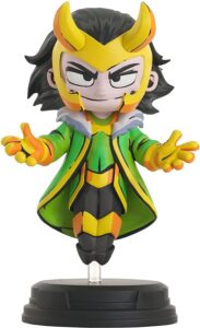 diamond select toys marvel animated series: loki statue, multi