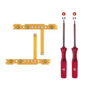 wigearss sl sr left right button key flex cable replacement with y-screwdriver & +-screwdriver for ns switch/switch oled joy-con controller