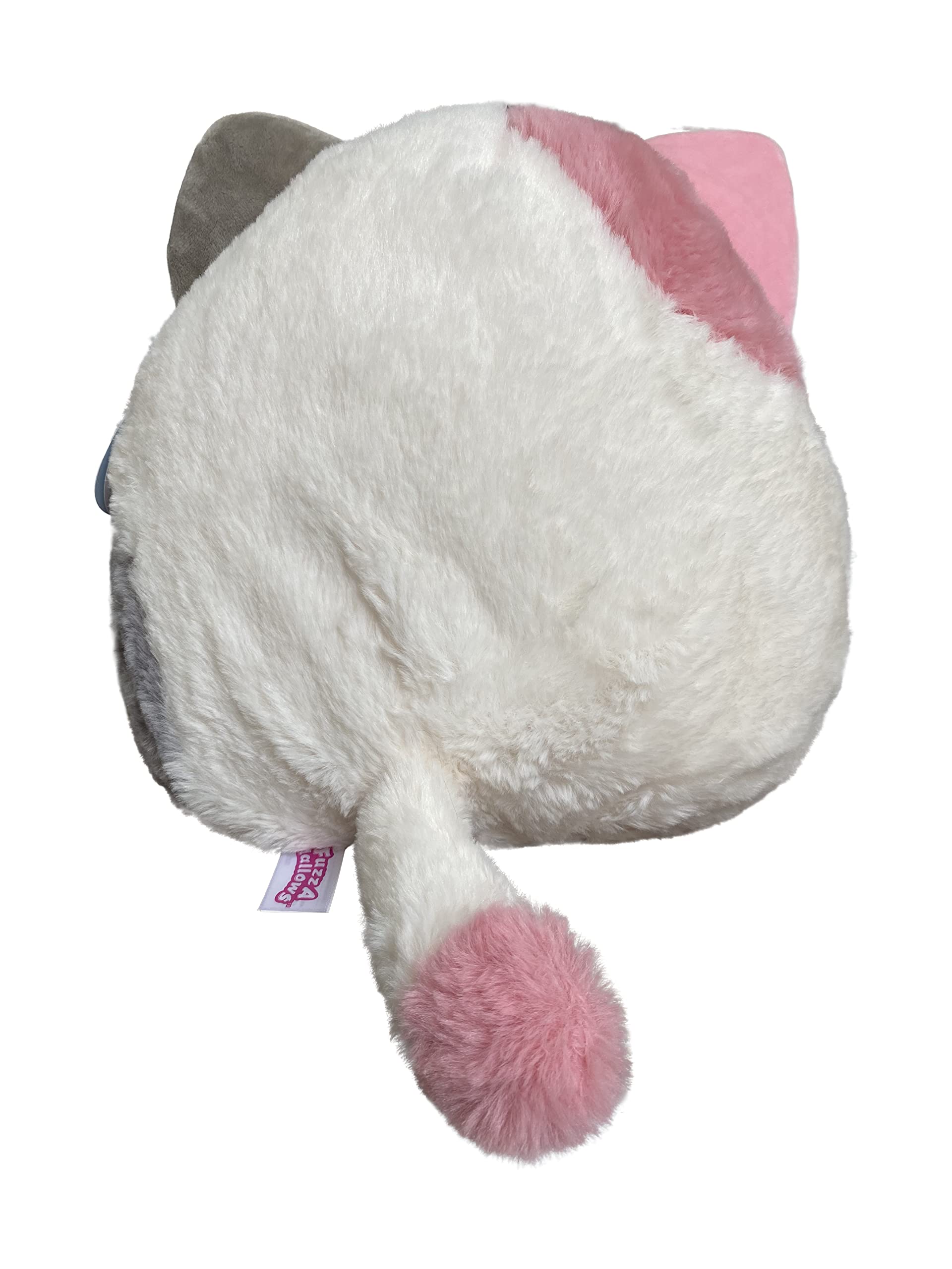 Squishmallows Official Kellytoy Squishy Soft Plush Toy Animal (12 Inch Fuzz-A-Mallows, Karina The Fuzzy Cat)