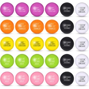 zomiboo 30 pcs motivational stress balls bulk quote relief ball inspirational foam stress ball for adult kids hand exercise balls anxiety stress ball fidget toy for encouraging relief, 7 colors