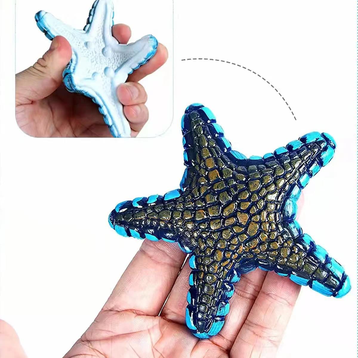 8 Pieces Big Pool Toy Diving Toys Starfish Sea Animals Sets Summer Toys，Diving Toys Set Dive Throw Toy Set Underwater Swimming Toys Pool Toys for Kids