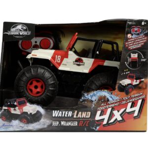 Jada Toys 253255045 Jurassic Park RC Sea and Land Jeep 1:16, Multicoloured