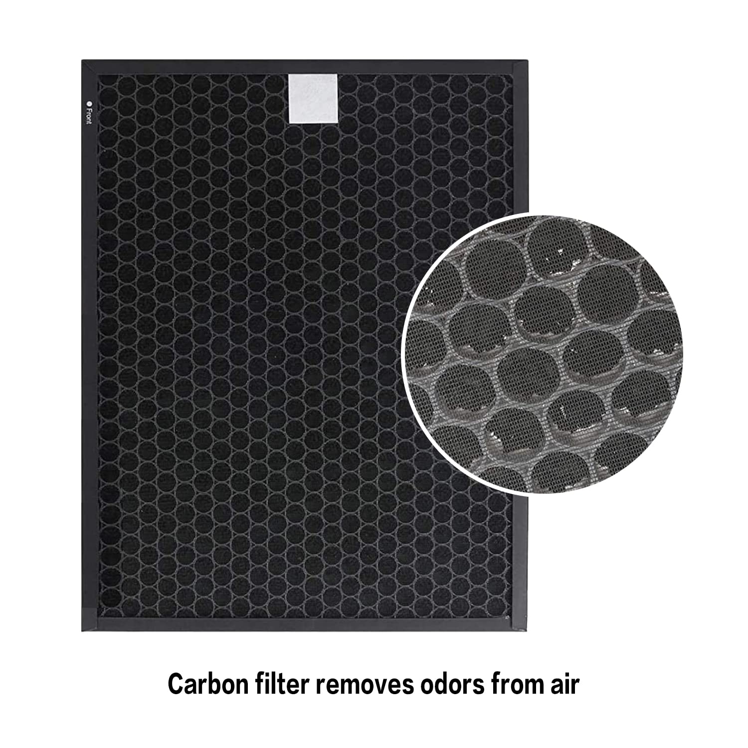 Replacement HEPA Filter Combined with Activated Carbon Compatible with Coway Airmega 400/400S Max 2, 2PCS