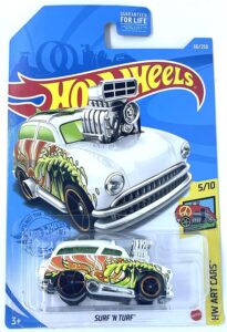 hot wheels - surf 'n turf - hw art cars 5/10 [white] #66/250