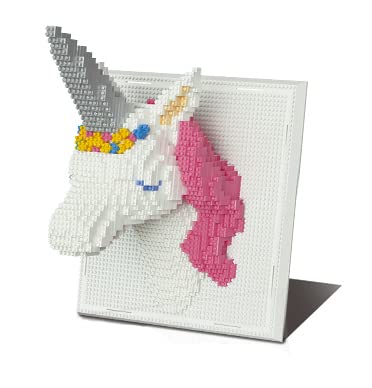 BDYDT Wall Art Unicorn Building Blocks Set; A Wall Decor Set for Adults Who Love Creative Hobbies(1784 Pieces) Toys Gifts for Kid and Adult