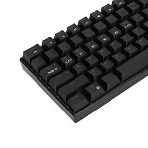 Entatial Mechanical Keyboard, 82 Key RGB 3 Connection Modes, Black Gaming Keyboards with Ergonomic Layout Computer Keyboard for Office 5V DC Support for Win 10, for Android, for iOS (Red Shaft)