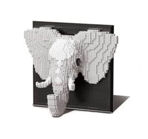 bdydt wall art elephant building blocks set; a wall decor set for adults who love creative hobbies(1625 pieces) toys gifts for kid and adult