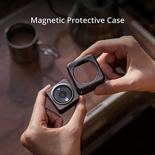 DJI Action 2 Dual-Screen Combo (32GB) & Magnetic Protective Case - 4K Action Camera with Dual OLED Touchscreens, 155° FOV, Magnetic Attachments, Stabilization Technology, Underwater Camera Ideal