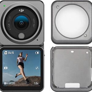 DJI Action 2 Dual-Screen Combo (32GB) & Magnetic Protective Case - 4K Action Camera with Dual OLED Touchscreens, 155° FOV, Magnetic Attachments, Stabilization Technology, Underwater Camera Ideal