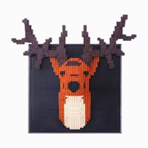 bdydt wall art deer building blocks set; a wall decor set for adults who love creative hobbies(1651 pieces) toys gifts for kid and adult