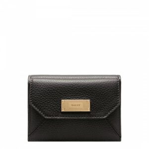 bally leir suzy ladies 6224590 black leather wallet