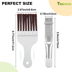 TEENGSE 3PCS Steel Air Conditioner Fin Comb, 3 PCS Air Condenser Evaporator Cleaning Brush, Coil Whisk Brush, Improving Air Conditioning Operation and Enjoying Cool and Warm