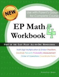 ep math 4 workbook: part of the easy peasy all-in-one homeschool