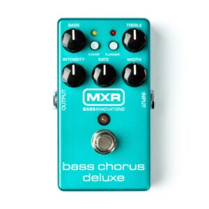 Briskdrop MXR M83 Bass Chorus Deluxe Pedal Bundle with Dunlop Super Bright Bass Strings, M83-DBSBN45105