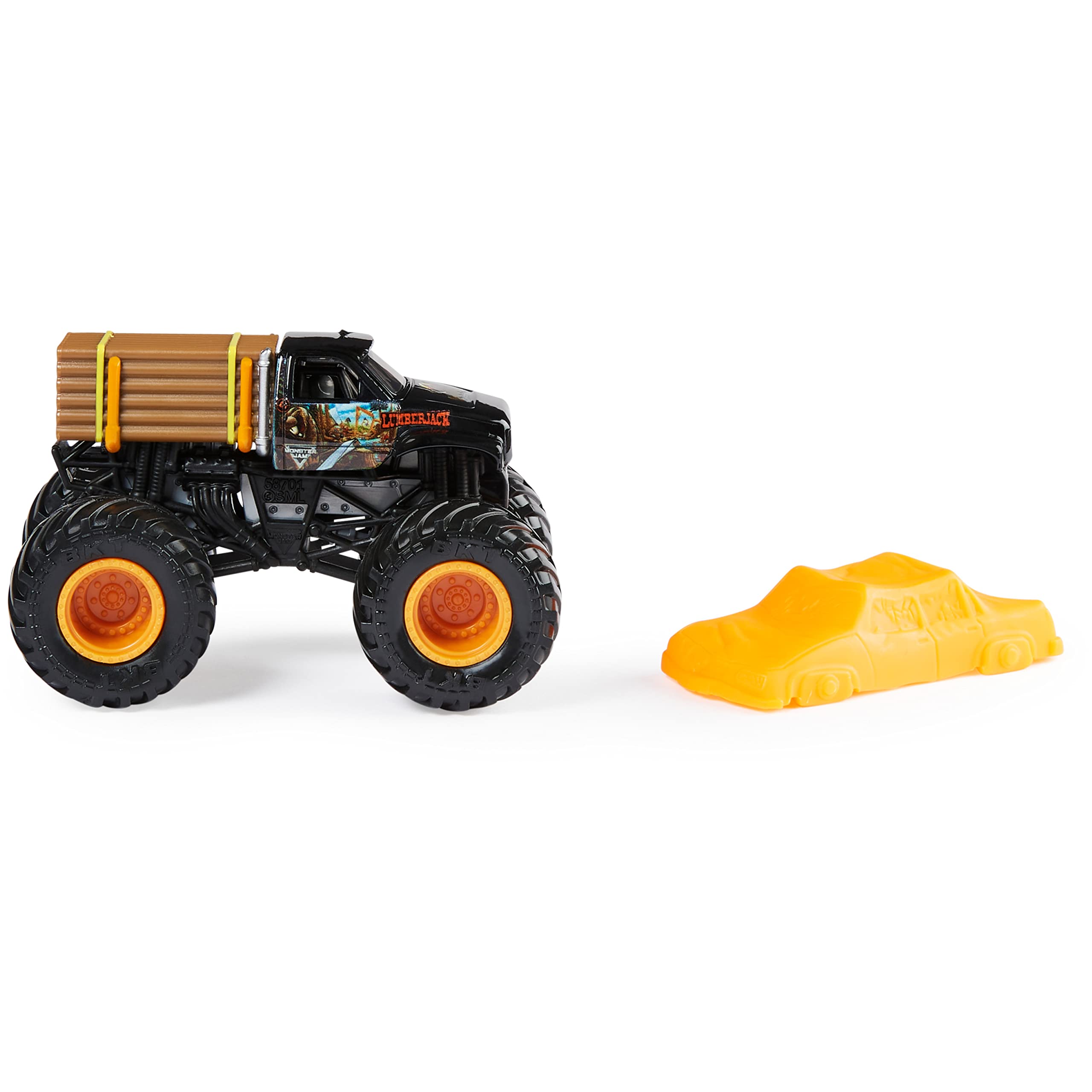 Monster Jam, Official Lumberjack Monster Truck, Die-Cast Vehicle, Arena Favorites Series, 1:64 Scale, Kids Toys for Boys Ages 3 and up