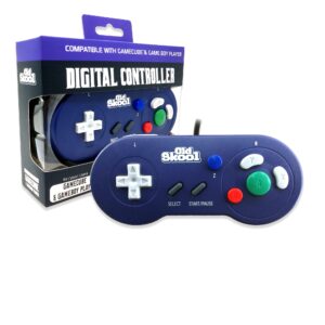 old skool digital controller compatible with gamecube & gameboy player - purple