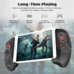 Joso Game Controller for iPad, Tablet (11"), Direct Play, Bluetooth Controller Gamepad for Android, Galaxy Z Fold4, Galaxy Z Flip4, Galaxy S23 S22 21Ultra, Fire HD 10, 8, iPhone 14 13 Pro Max