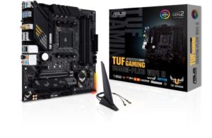 asus tuf gaming b550m-plus wifi ii amd am4 (3rd gen ryzen) microatx motherboard (pcie 4.0, wifi 6 2.5gb lan, bios flashback, hdmi 2.1, usb 3.2 gen 2, addressable gen 2 rgb header and aura sync)