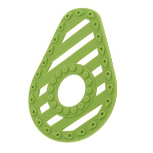 acorn baby - teething toy - avocado silicone teether toy promotes cognitive development - relives sore and swollen gums