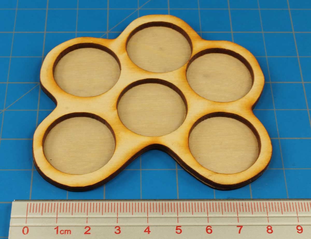 LITKO Horde Trays | 25mm Circle Bases | Movement Tray | Compatible with Warhammer, Age of Sigmar, Bolt Action (6-Figure Horde Tray)