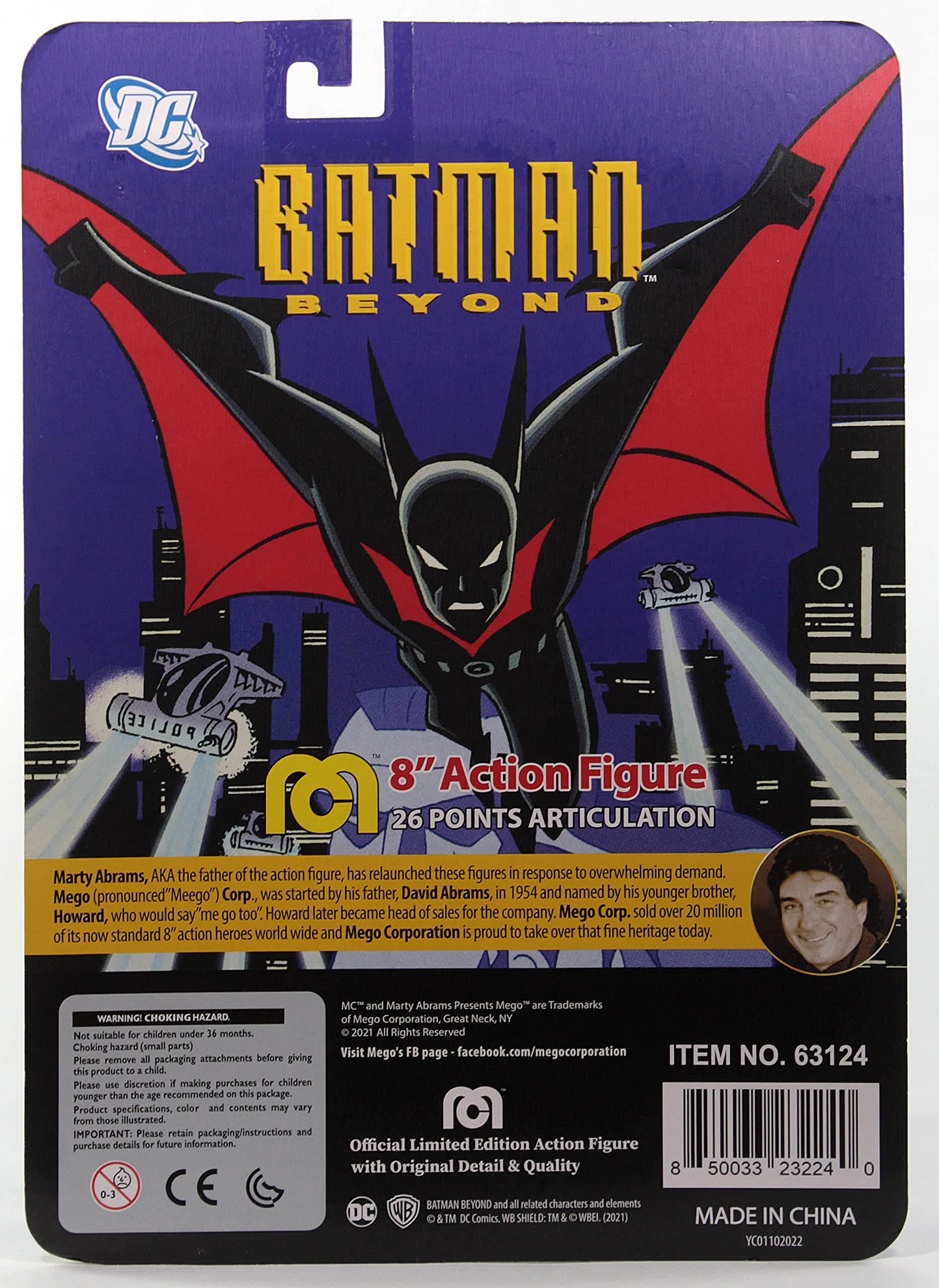 Mego DC Heroes: Batman Beyond Previews Exclusive 8" Action Figure, Multicolor