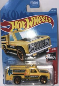 hot wheels - hw rapid responder - hw rescue 3/10 [yellow] #206/250