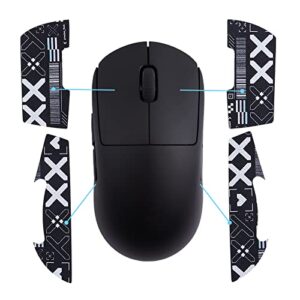 hyekit mouse grip tape for logitech g pro wireless anti-slip grip tape for mouse - sweat resistant - easy to use self-adhesive design - pre-cut - professional mice upgrade kit(black)