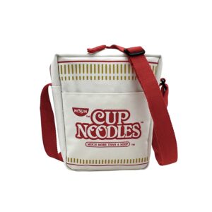 nissin cup noodles cup noodles crossbody, off white