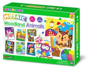 c.s. kids magic world mosaic - woodland animals |crafts gifts | educational glitter mosaic