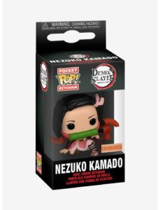 funko pocket pop! demon slayer: kimetsu no yaiba nezuko kamado (crouching) vinyl keychain - boxlunch exclusive