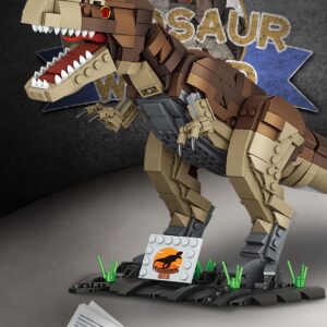 SEMKY Dinosaur Series Tyrannosaurus Rex Model Set, (939Pieces) -Building Blocks Toys Gifts for Kid…