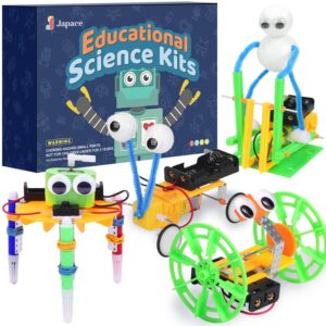 japace electric robotics science kits | stem projects for kids ages 8-12 | diy building stem toys for boys & girls | cool stuff gift for birthday & christmas