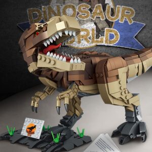 SEMKY Dinosaur Series Tyrannosaurus Rex Model Set, (939Pieces) -Building Blocks Toys Gifts for Kid…