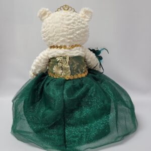 KINNEX COLLECTIONS SINCE 1997 20" Quince Anos Quinceanera Last Doll Teddy Bear with Dress (Centerpiece) ~ ARC16831-33 (Emerald Green)