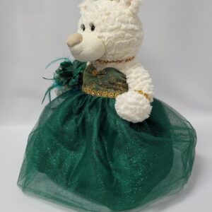 KINNEX COLLECTIONS SINCE 1997 20" Quince Anos Quinceanera Last Doll Teddy Bear with Dress (Centerpiece) ~ ARC16831-33 (Emerald Green)