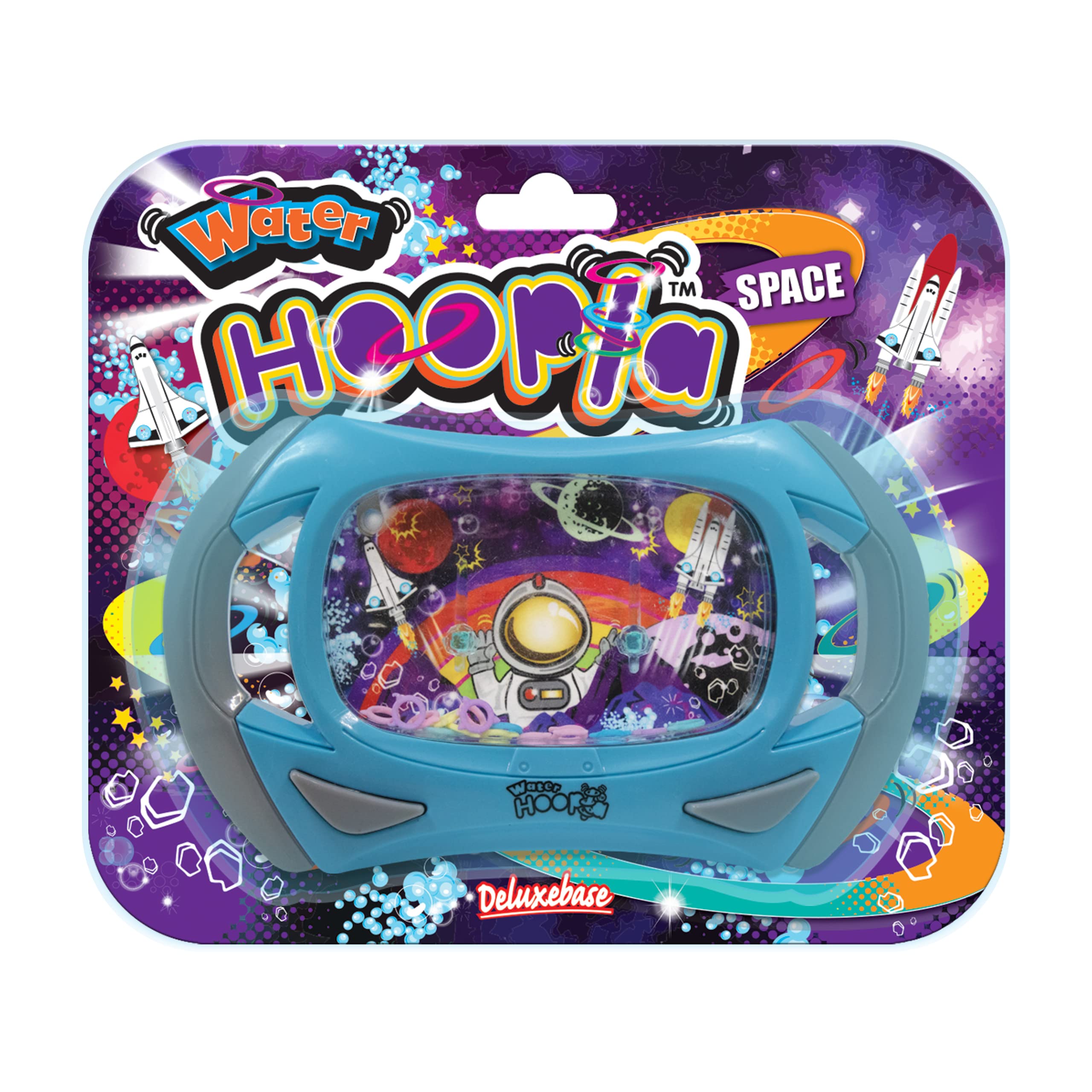 Water Hoopla Space from Deluxebase. Space Themed Handheld Ring Toss Games for Kids. Portable Retro Mini Arcade Games. Great for Travel Toys, Mini Games and Space Party Favors.