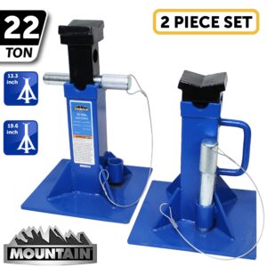 22-Ton HD Locking Pin Jack Stands (Pair)