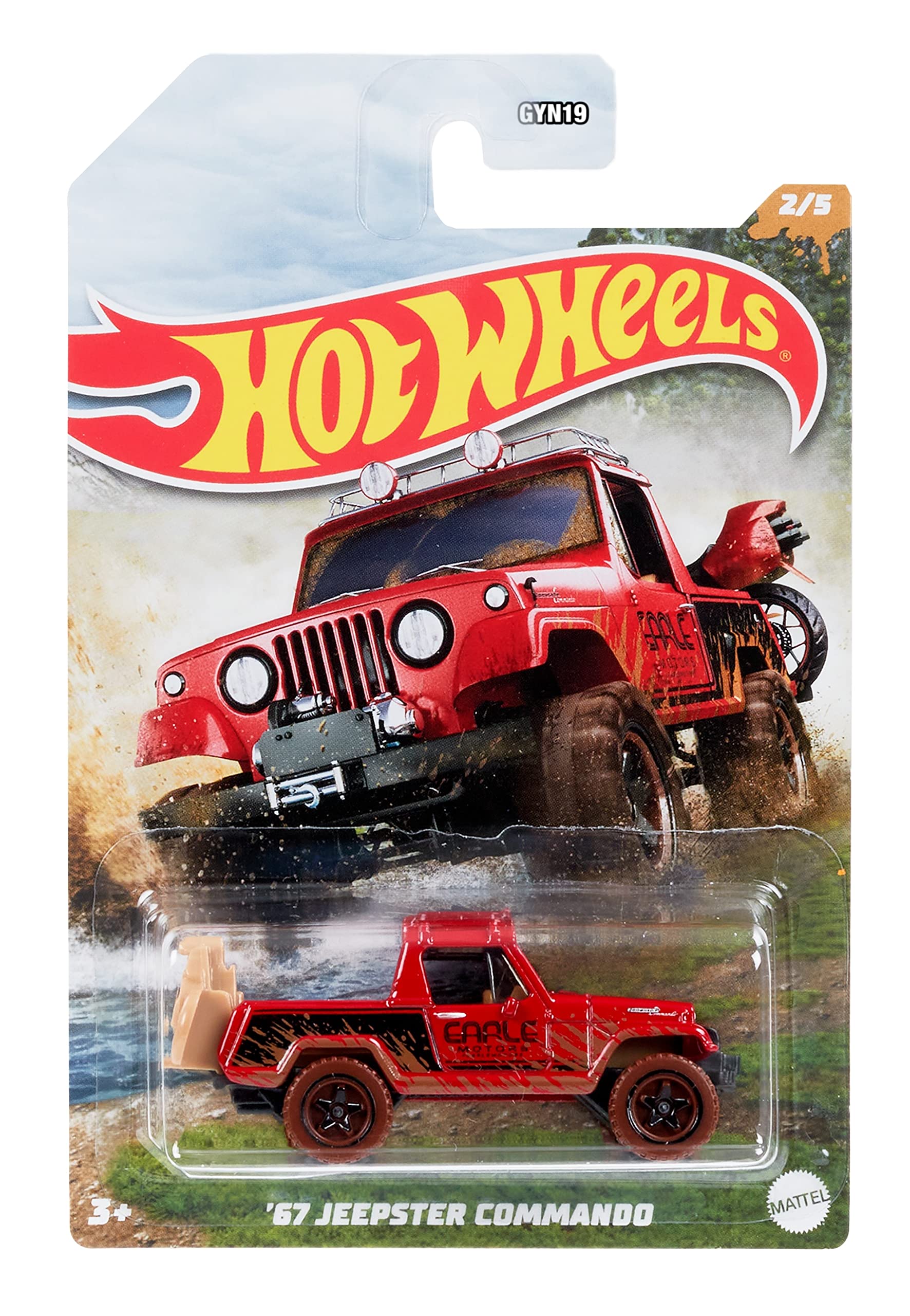 Hot Wheels - '67 Jeepster Commando - Off-Road Mud Runners 2/5 [red]